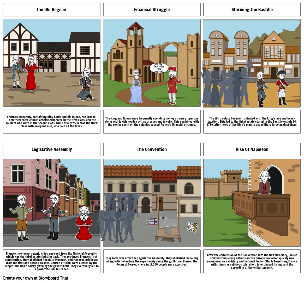 French Revolution Storyboard by d0e8dec4