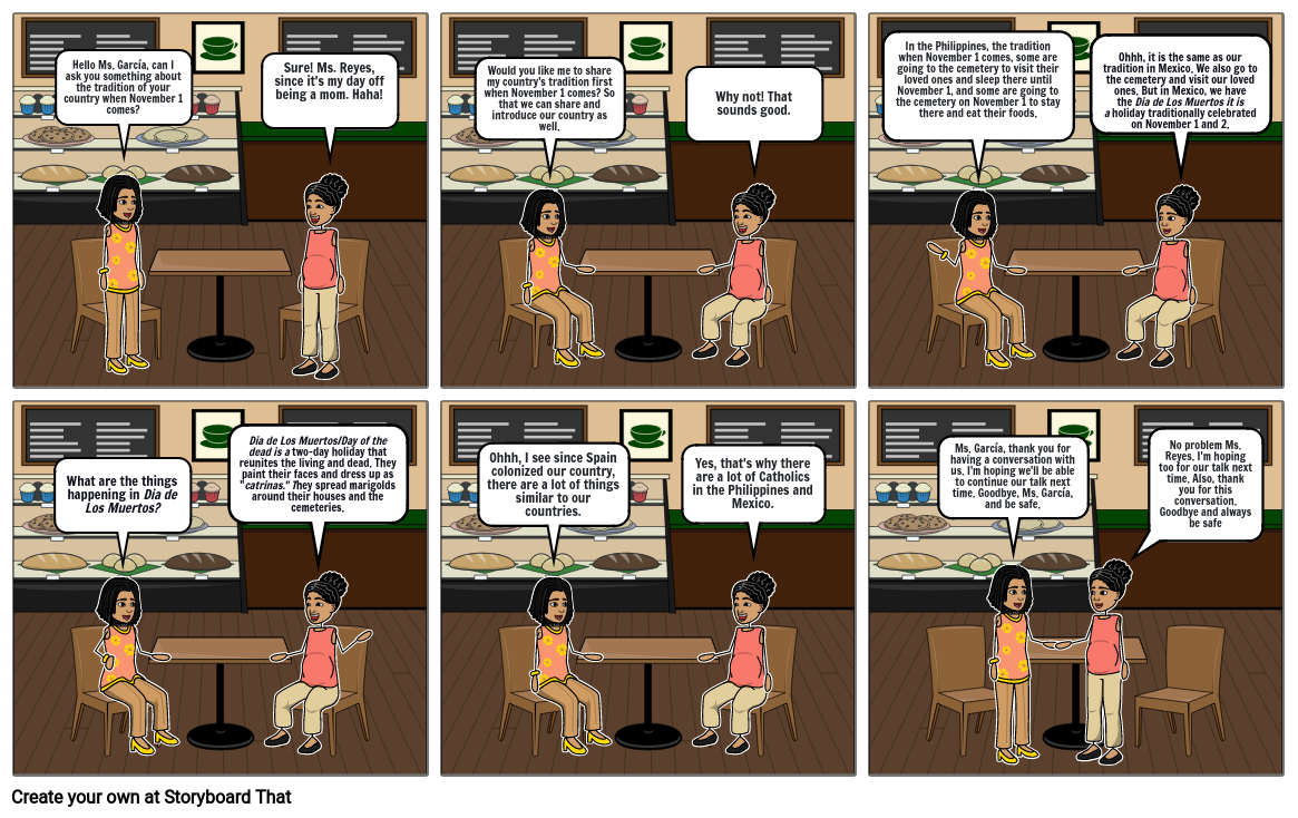 Comic Strip About Culture Exchange Storyboard by d134ed7d