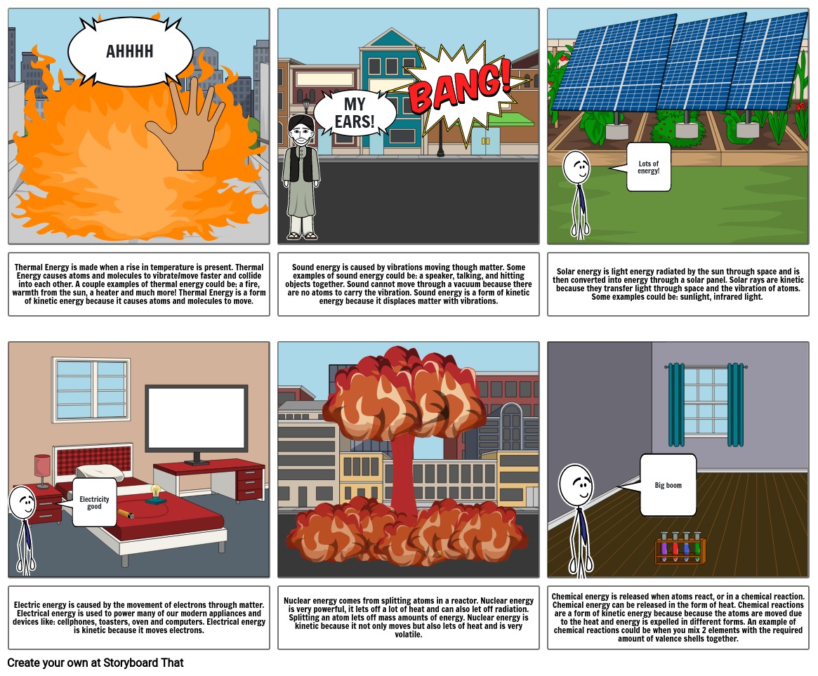 Different Forms Of Energy Storyboard By D13fb3e4 Different Forms Of Energy Storyboard By D13fb3e4