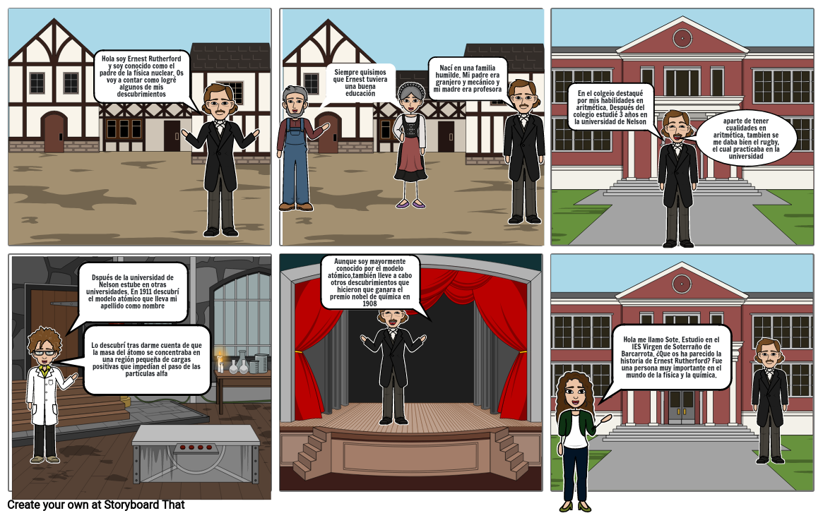 ERNEST RUTHERFORD Storyboard by d1605375