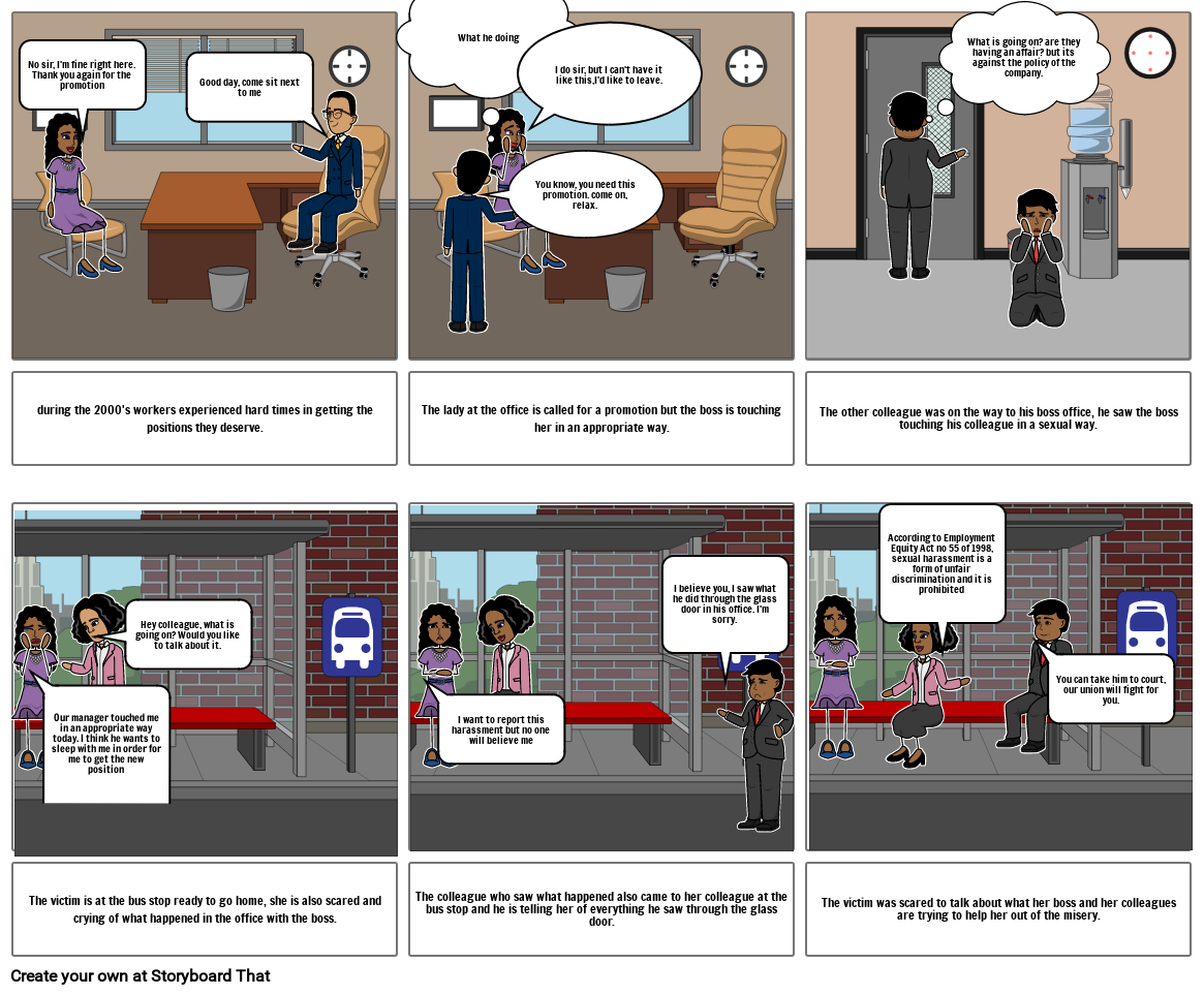 women harassment Storyboard by d2425d5d
