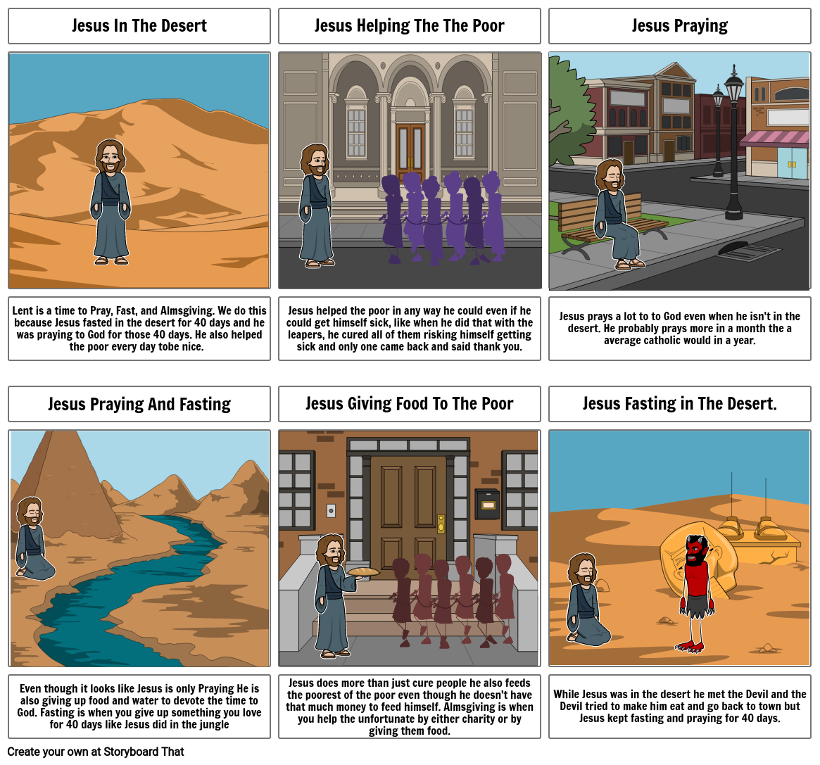 Lent Storyboard Storyboard por d3202fd3