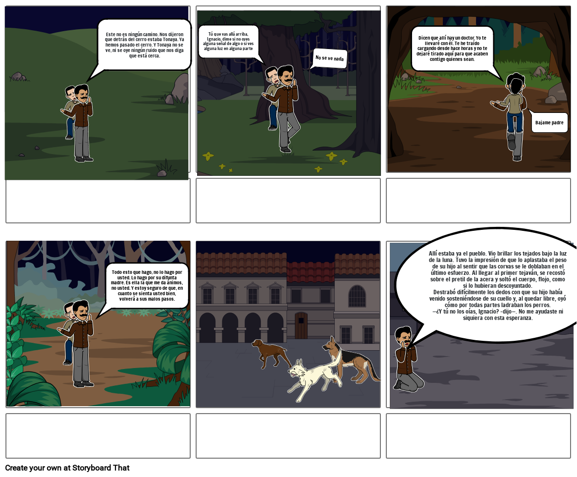 No oyes ladrar los perros Storyboard por d3785c78