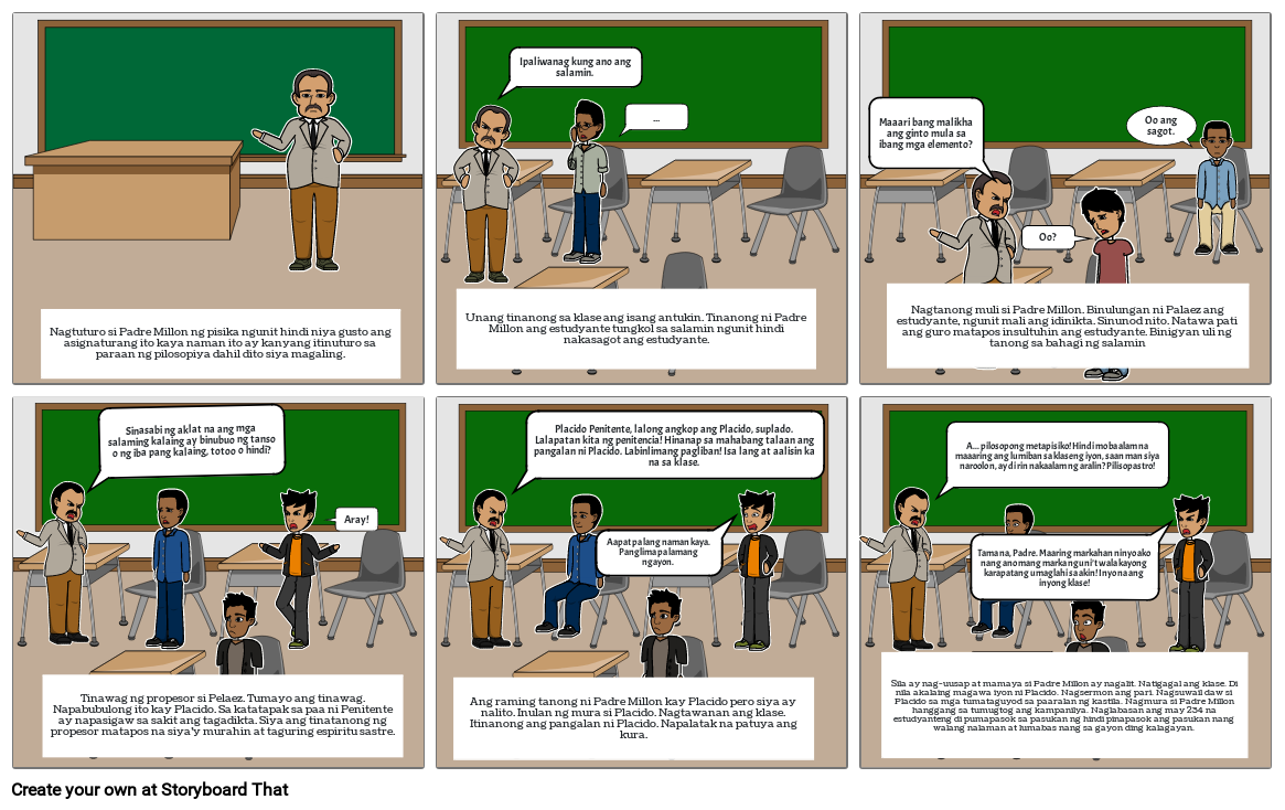 EL FILI CHAPTER 13 STORYBOARD Storyboard by d434d5e7