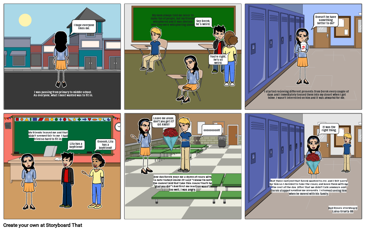 Red Roses storyboard Storyboard par d45e36e6