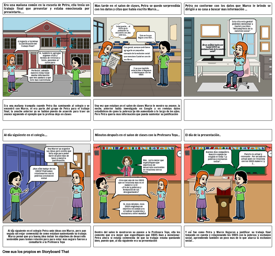 Historieta De Pobreza Y Exclusion Social Storyboard Historieta De Pobreza Y Exclusion Social Storyboard