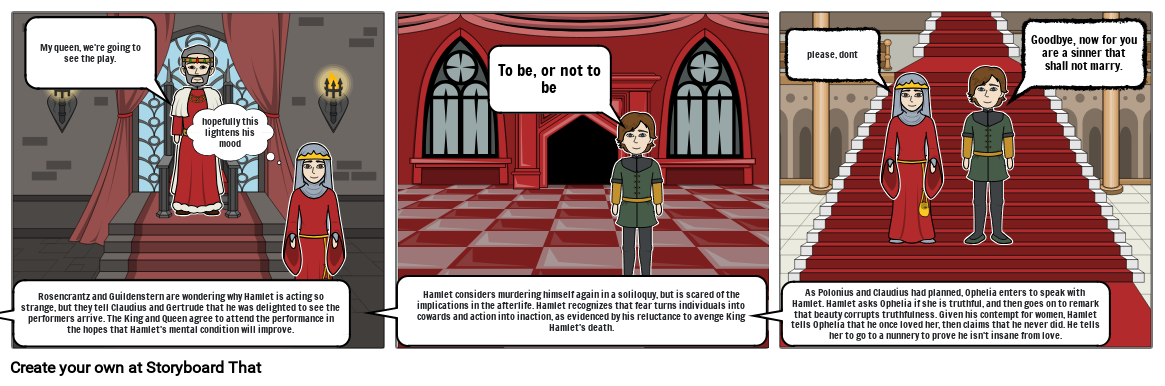 Act 3 Hamlet Storyboard by d4c6cf8e