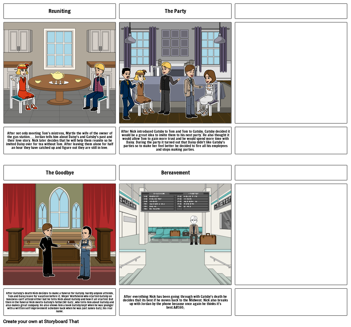 The Great Gatsby 2 Storyboard By D5258c12