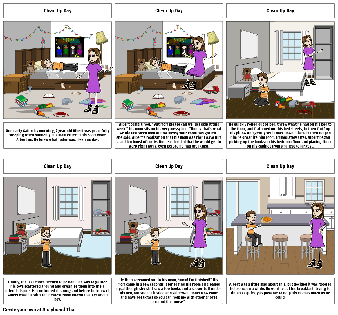 Clean Up Day Storyboard por d526a37b