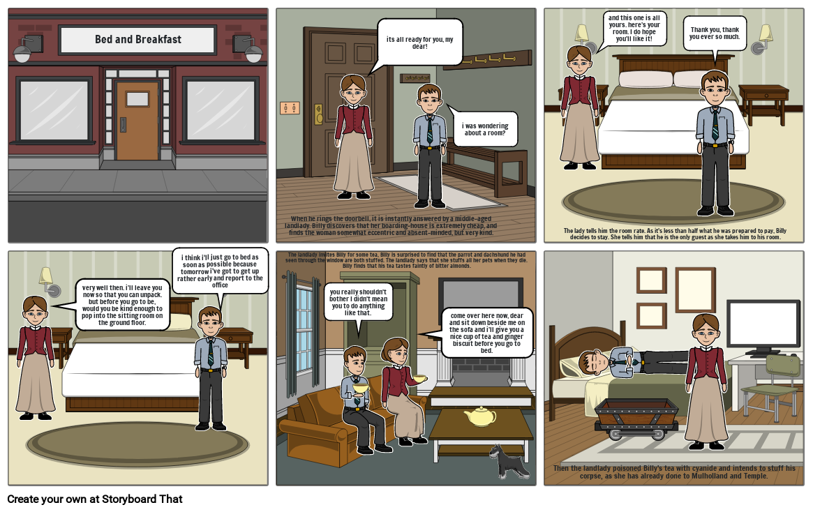 The Landlady Storyboard by d5c024f8