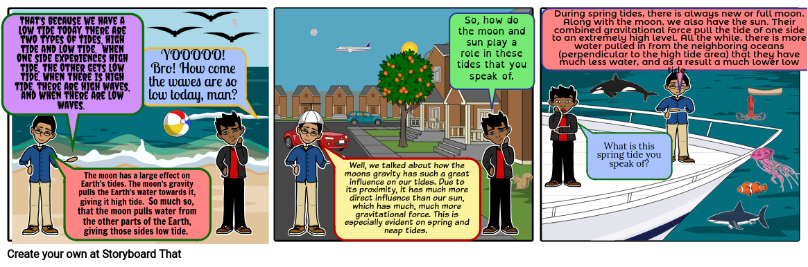 Extra Credit Science Project on Tides Storyboard