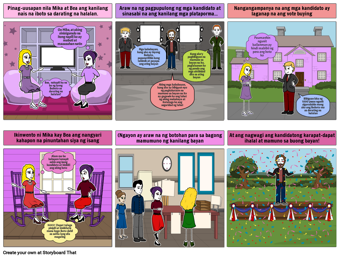 Halalan 2022 Storyboard by d6f368b1