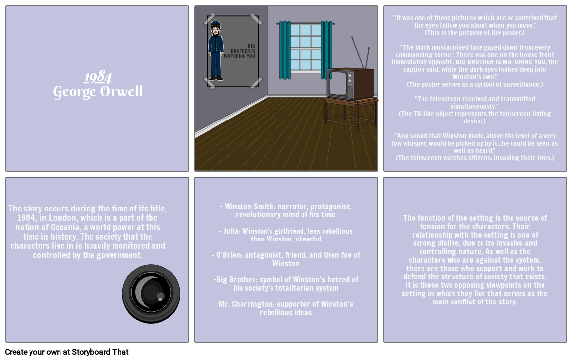 1984 Exposition Assignment Storyboard by d7160c3e