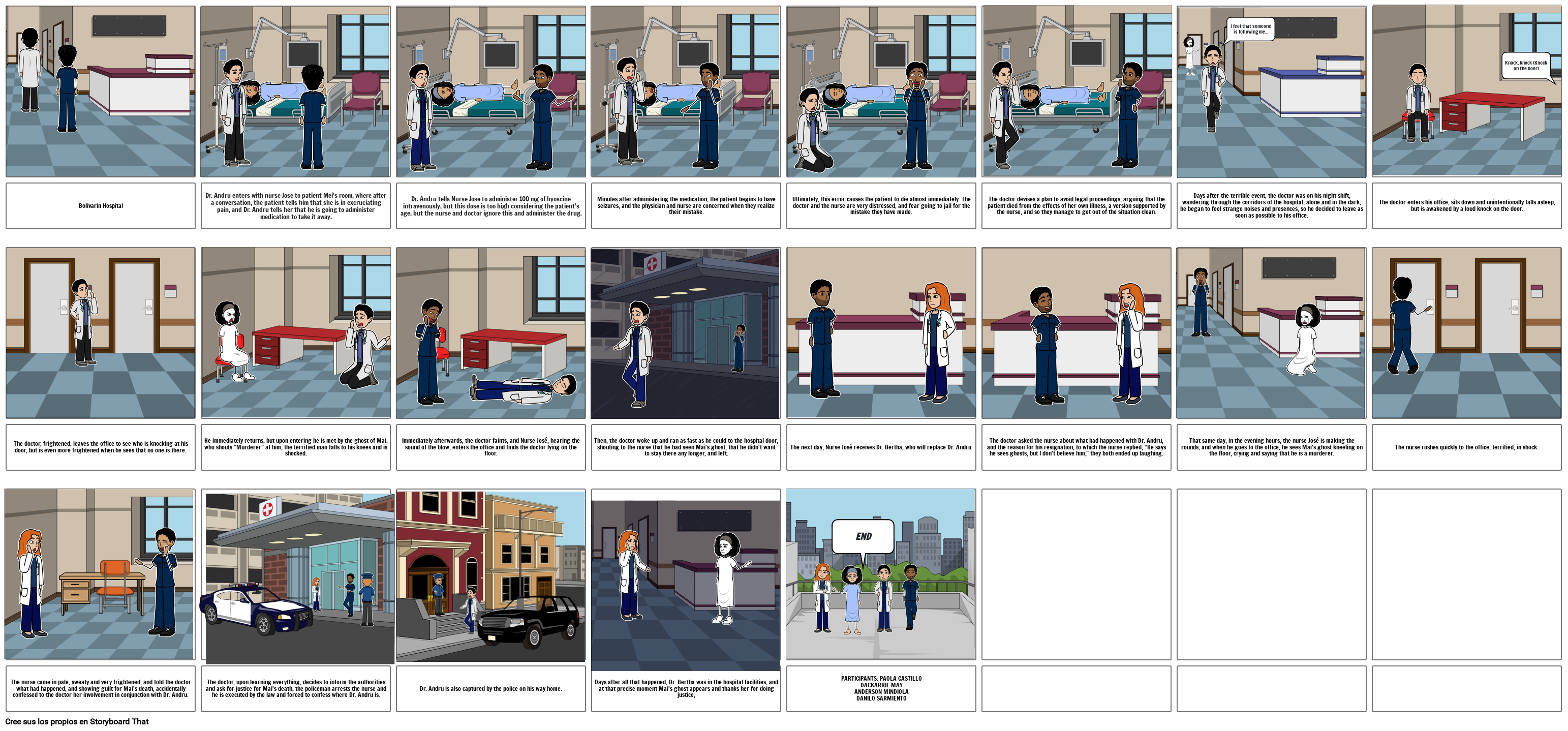 HORROR HOSPITAL Storyboard by d761fb90