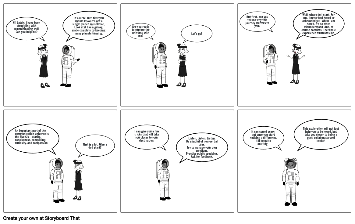 Communication Storyboard by d7a77ca5