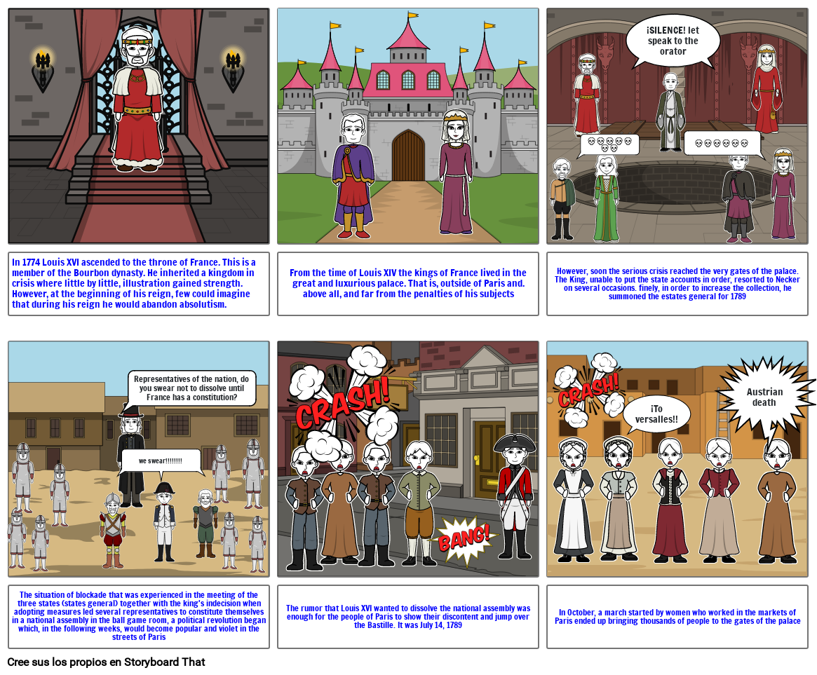 Revolution french Storyboard by d8820c89