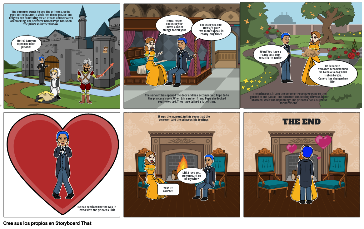 The sorcerer needs the princess Lili Storyboard