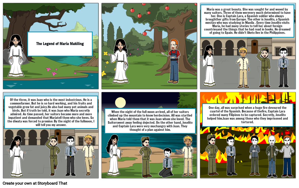 the legend of maria makiling Storyboard by d8ce6473