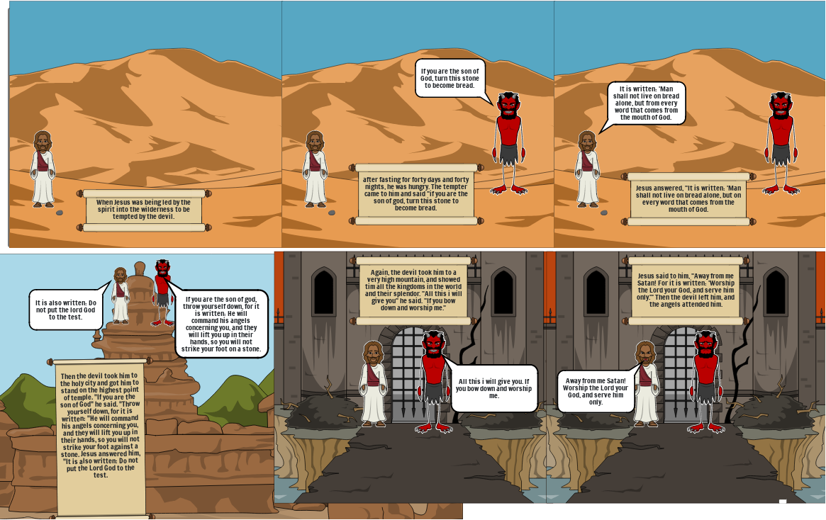 40 days of Lent Storyboard by d90001ab