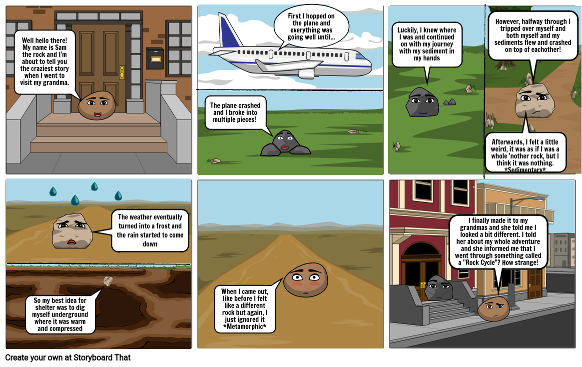 Rock Cycle Comic Storyboard by d90644a0