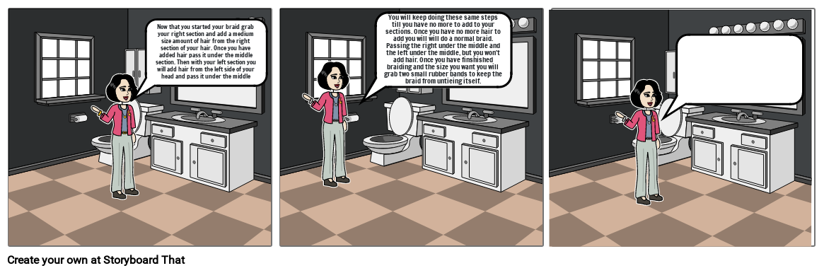 Braiding Hair Storyboard por d917a3eb
