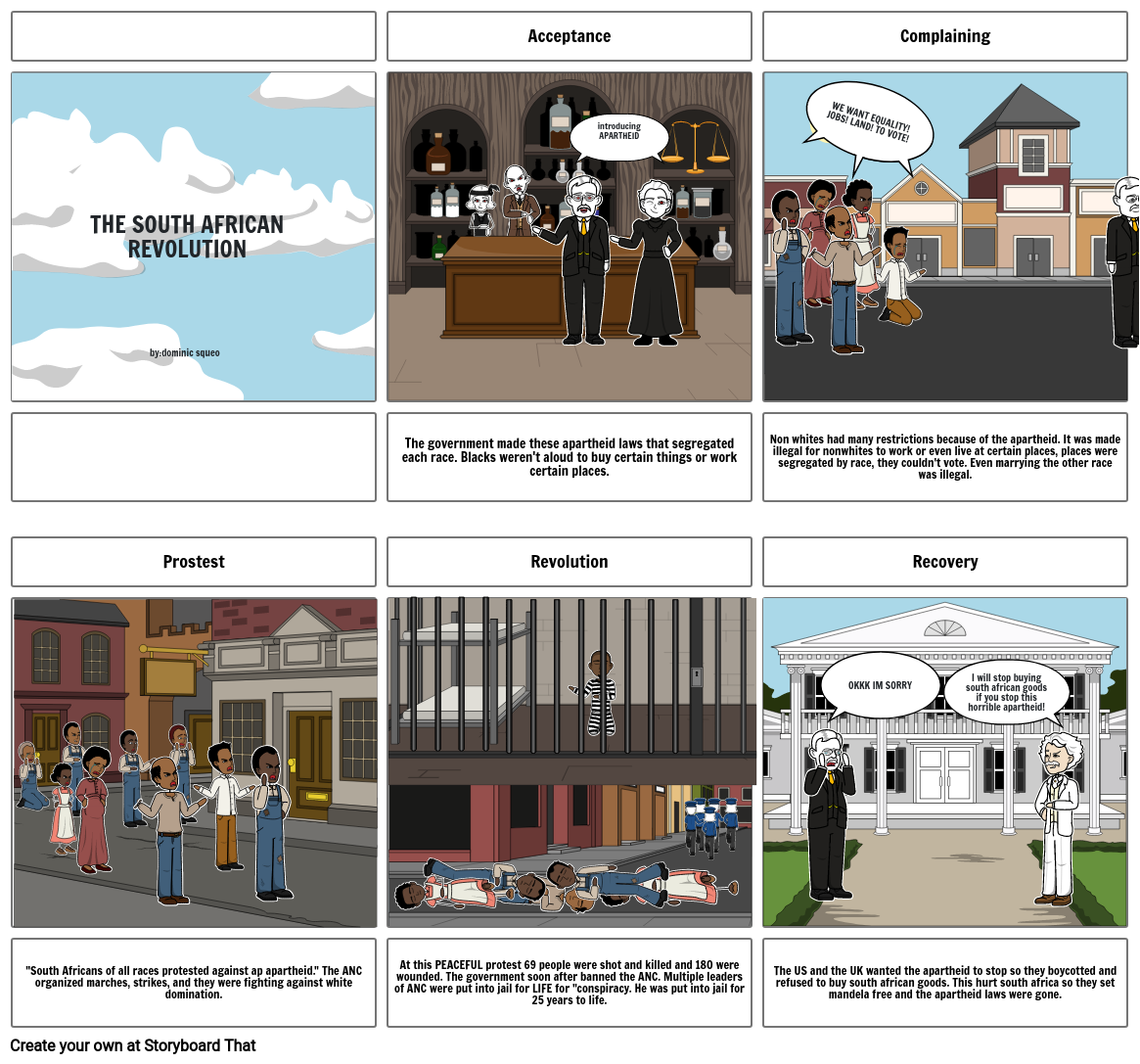 South african revolution Storyboard by d992cc51