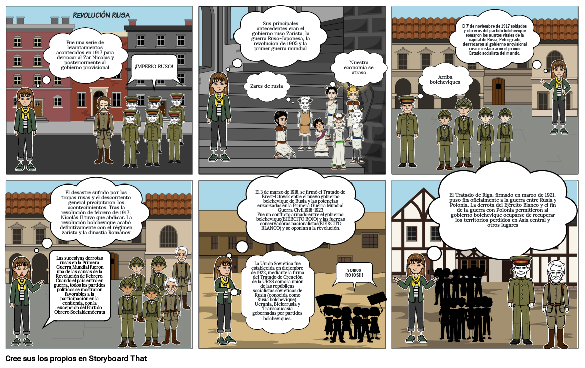 Revoluvion rusa Storyboard by d9e3d403