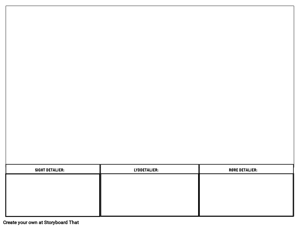 Beskrivende Skrivning Practice Skabelon Storyboard