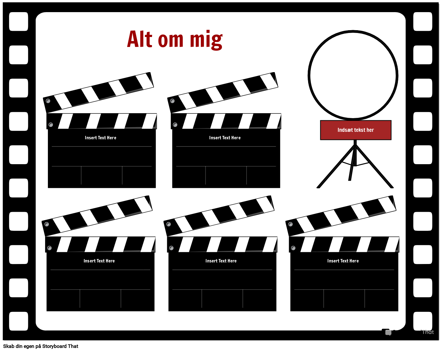Biograf Film Alt om mig Storyboard par da-examples