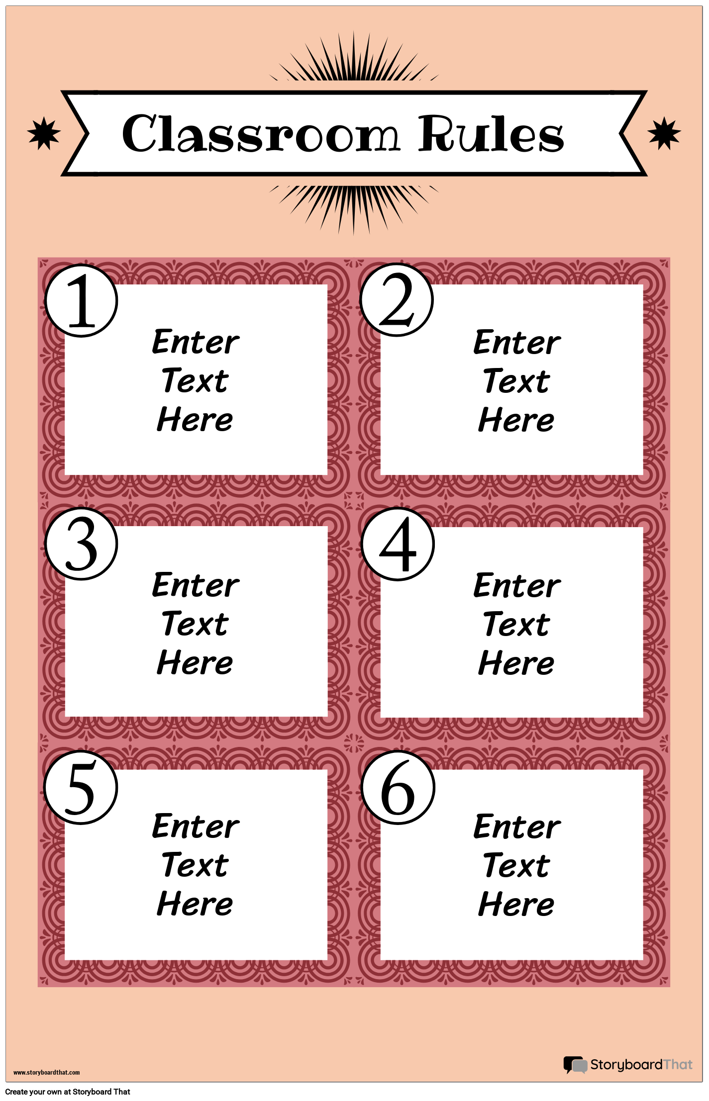 Classroom Rules Plakat 2 Storyboard By Da examples