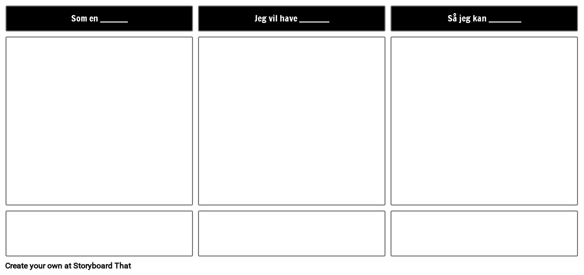 Epic User Story Template Storyboard af da-examples