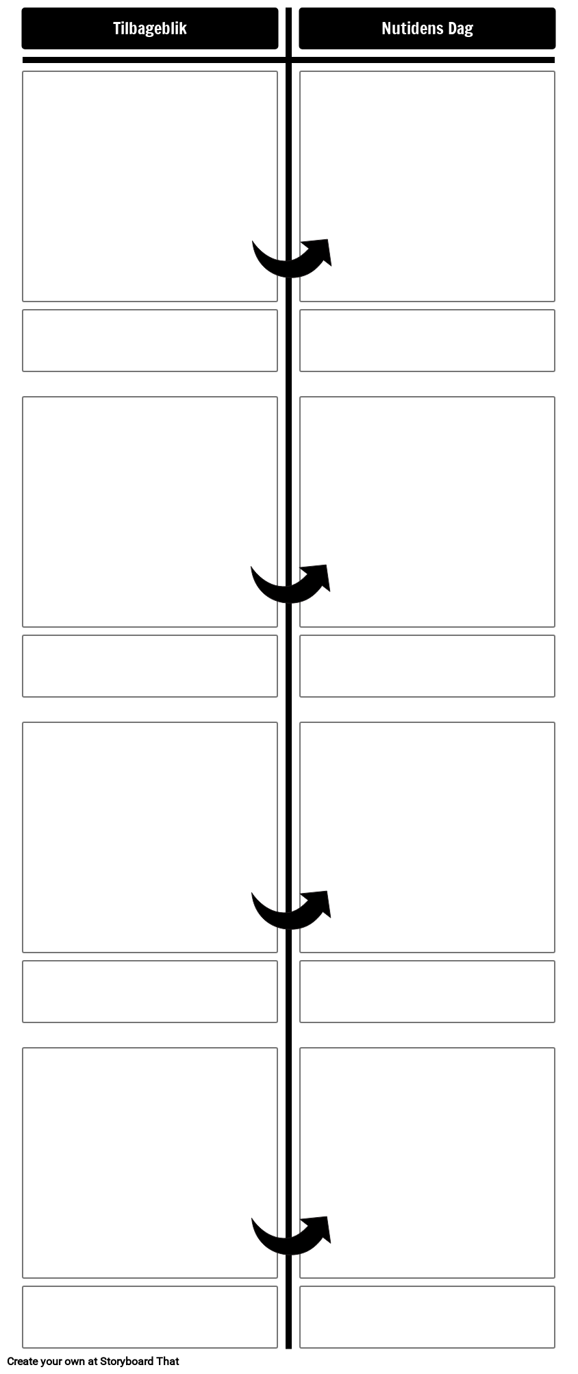 Flashback Skabelon Storyboard af da-examples Flashback Skabelon Storyboard af da-examples
