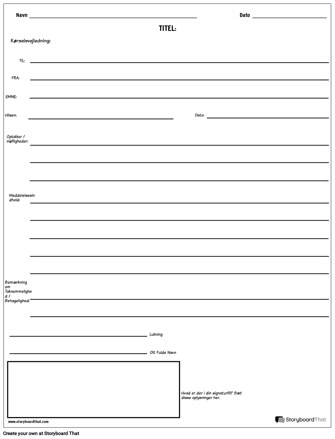 Formel Email 3 Storyboard par da-examples