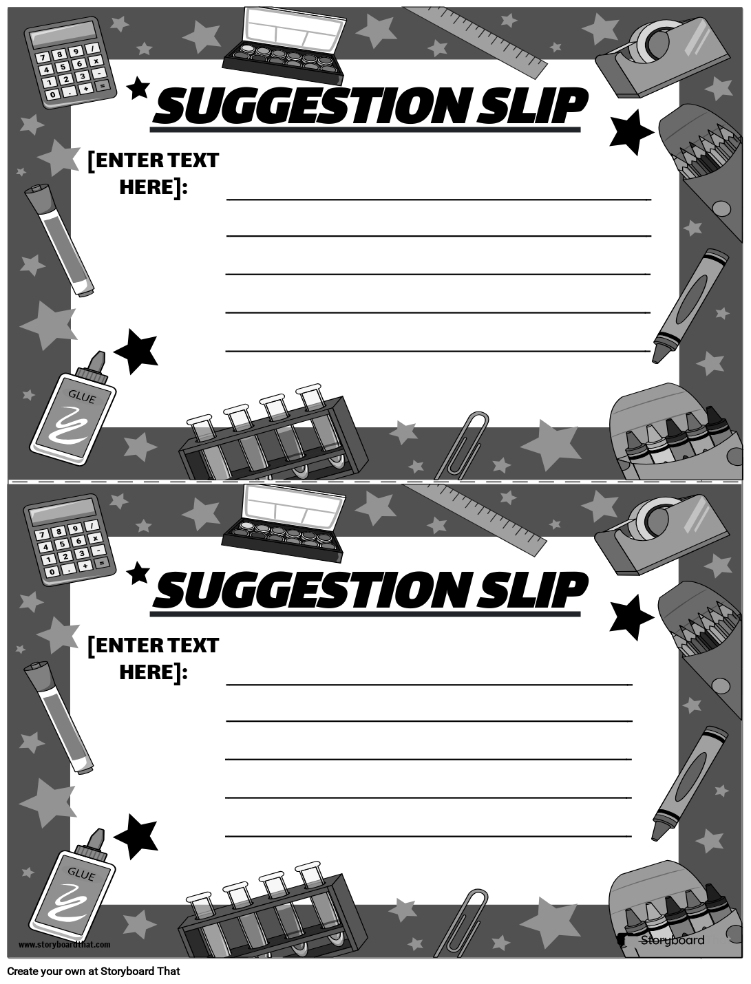 Forslag Slip-portræt BW 1 Storyboard by da-examples