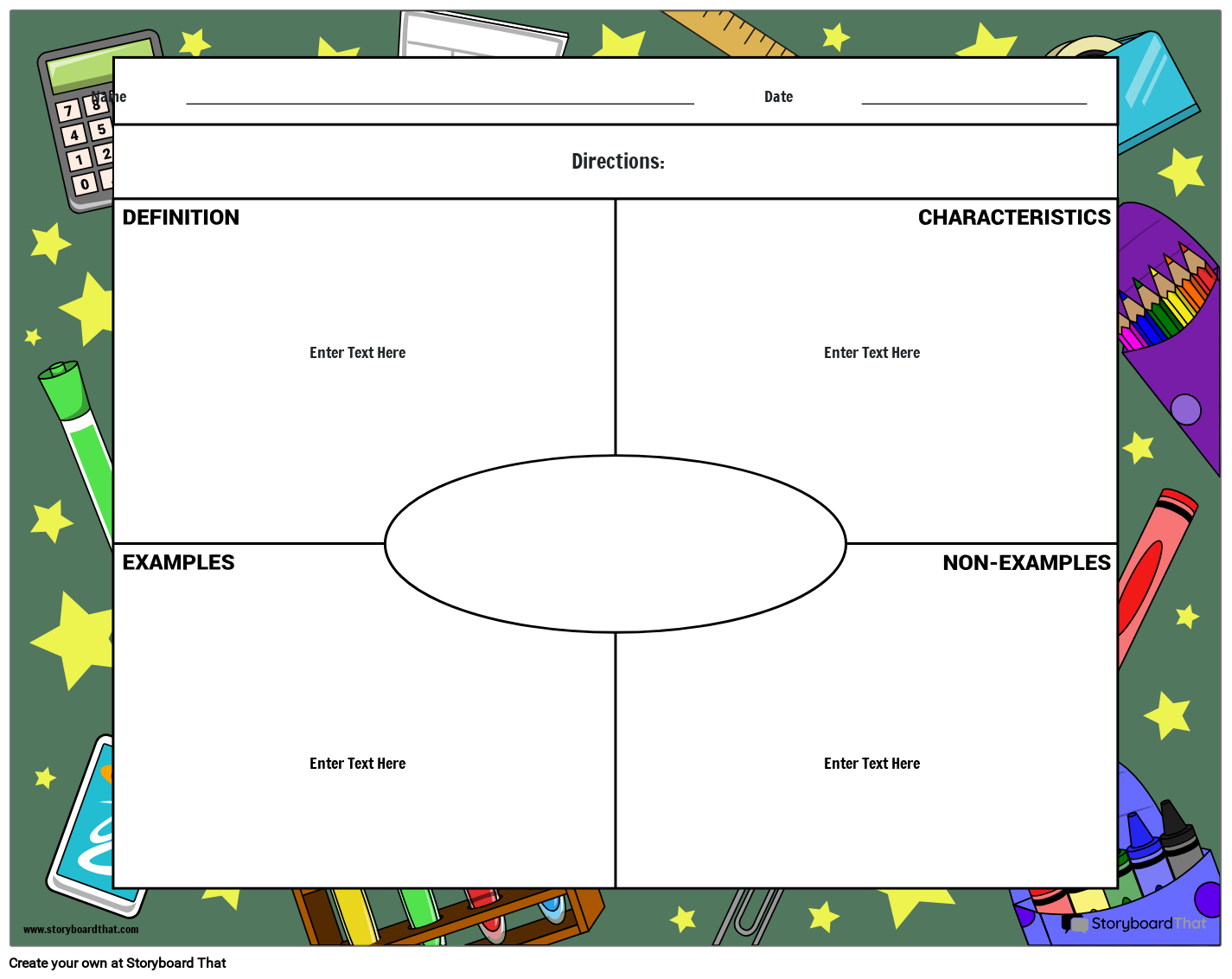 Frayer Model 12 Storyboard por da-examples