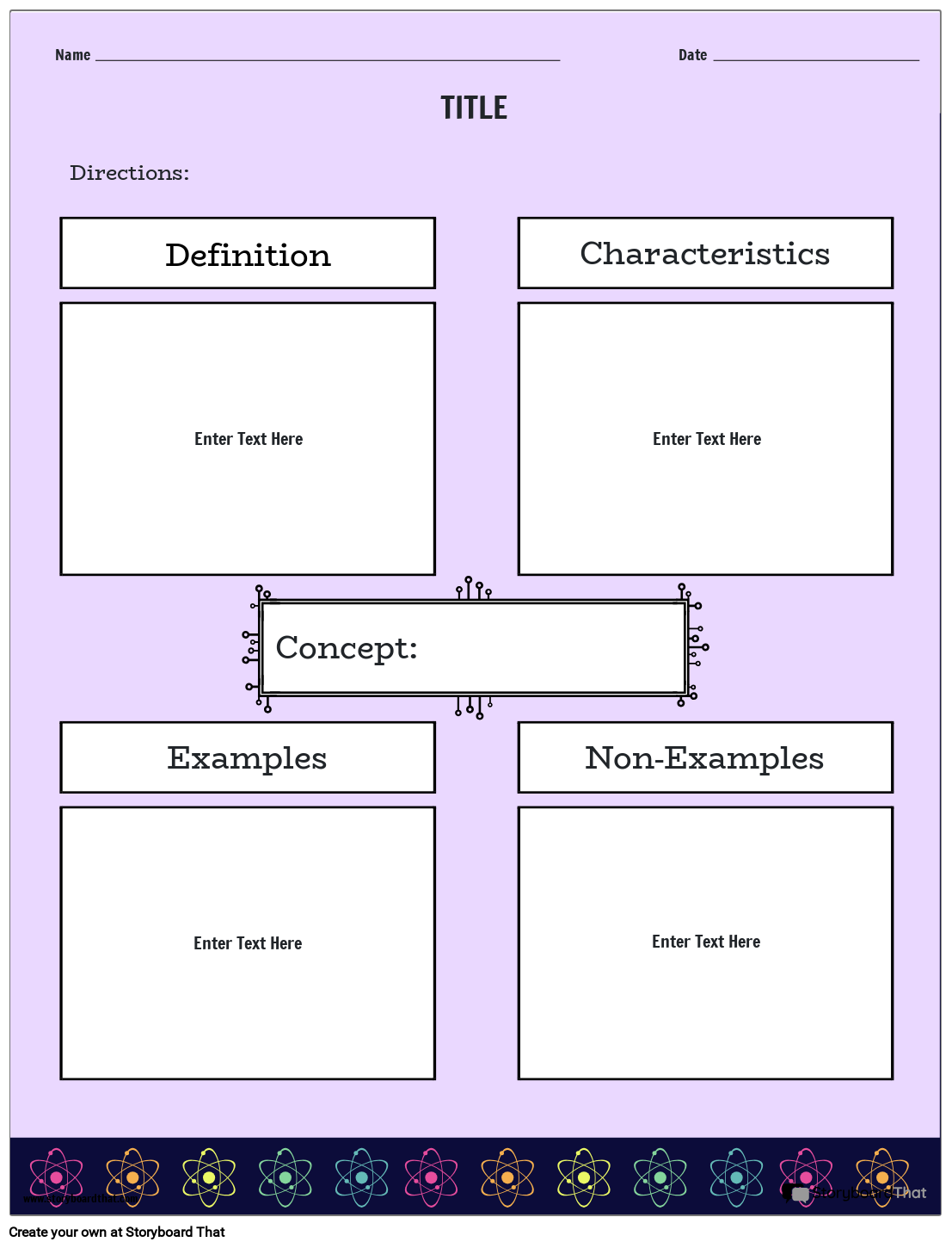 Frayer Model 15 Storyboard Af Da examples