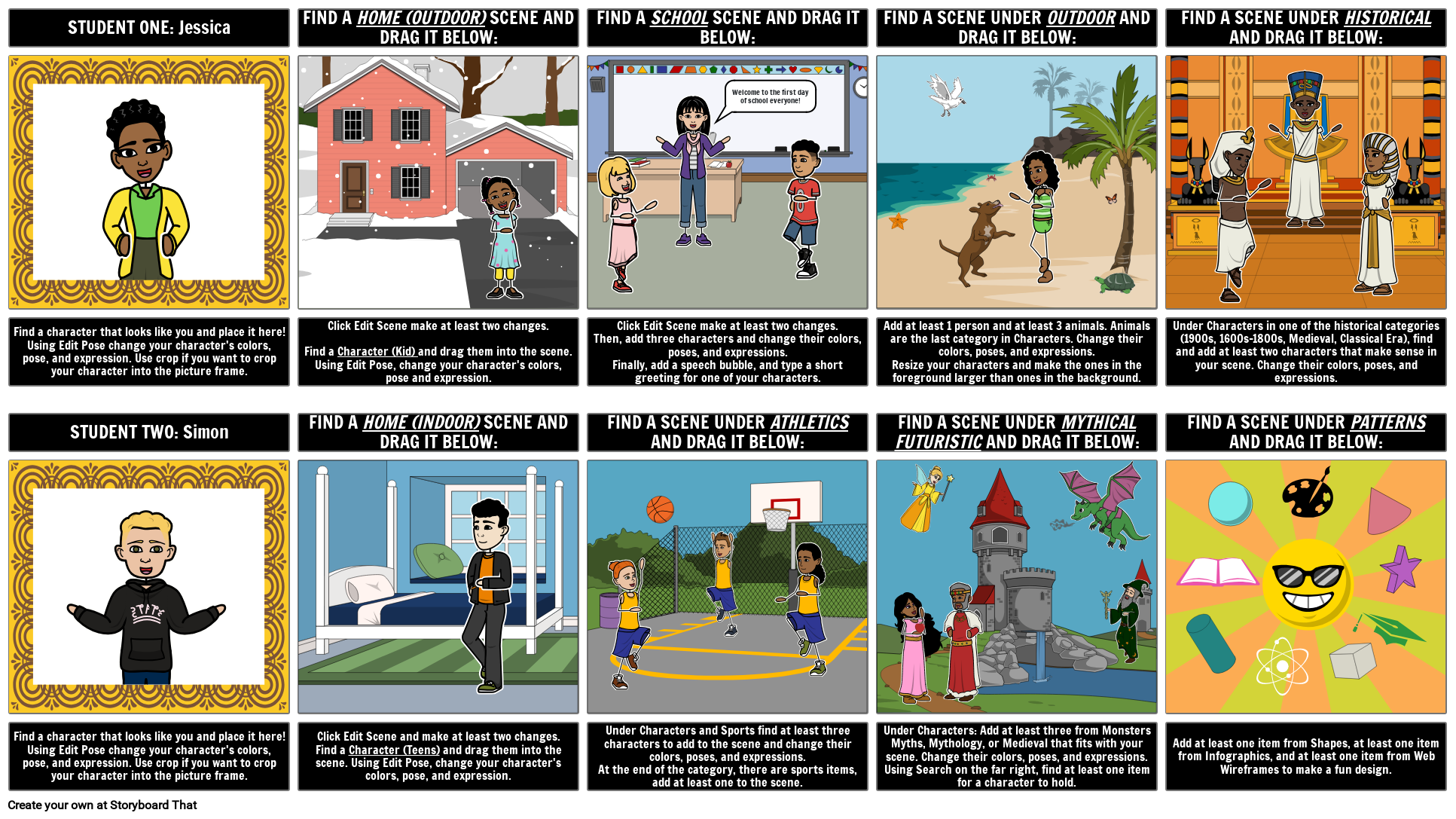 Group Scavenger Hunt For Collaboration Storyboard