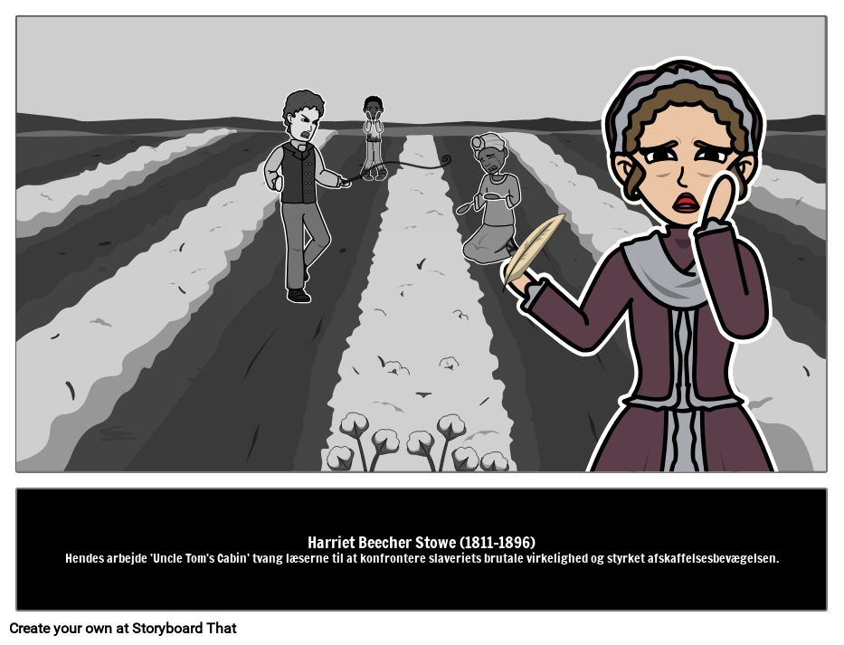 Harriet Beecher Stowe Storyboard af da-examples