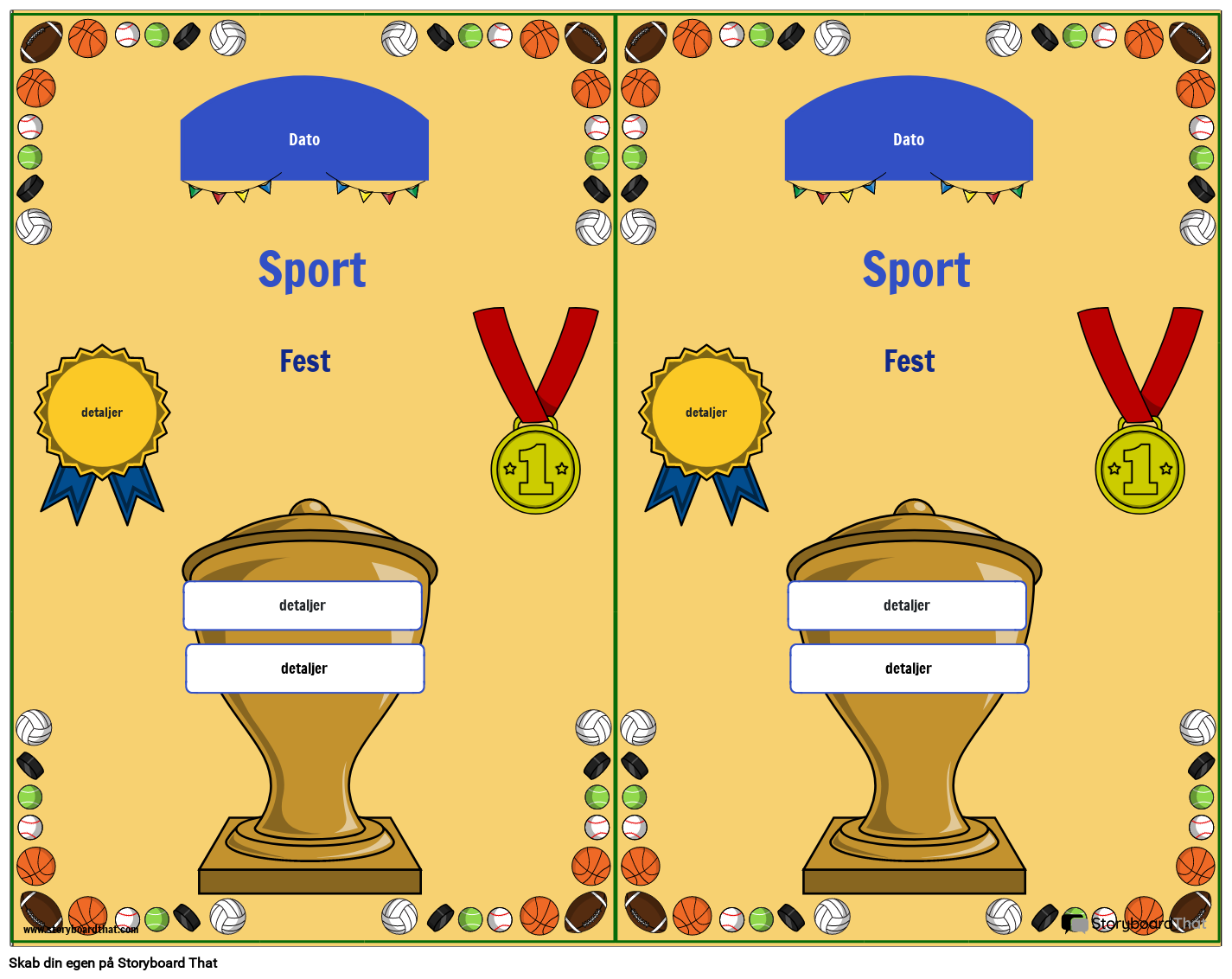 Invitation Sports Fest Storyboard par da-examples