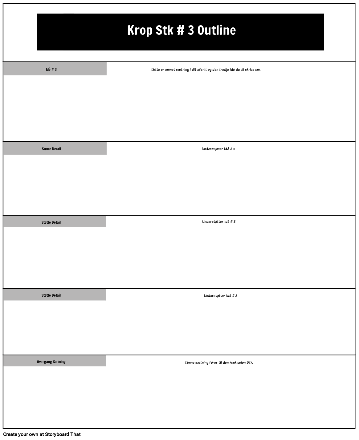Krop Stk # 3 Outline Storyboard af da-examples