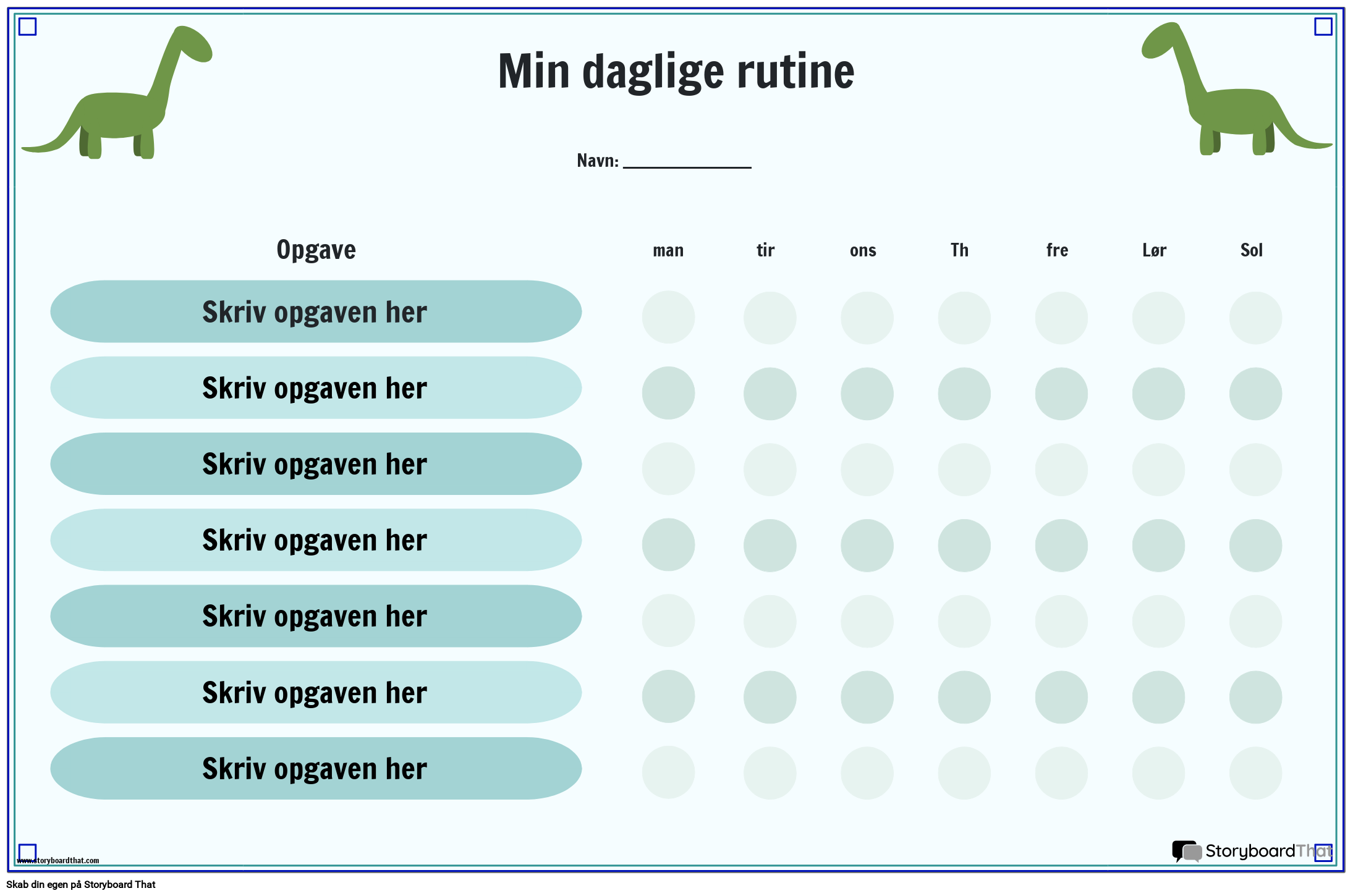 Minimalistisk Rutine Chart Tracker Storyboard by da-examples