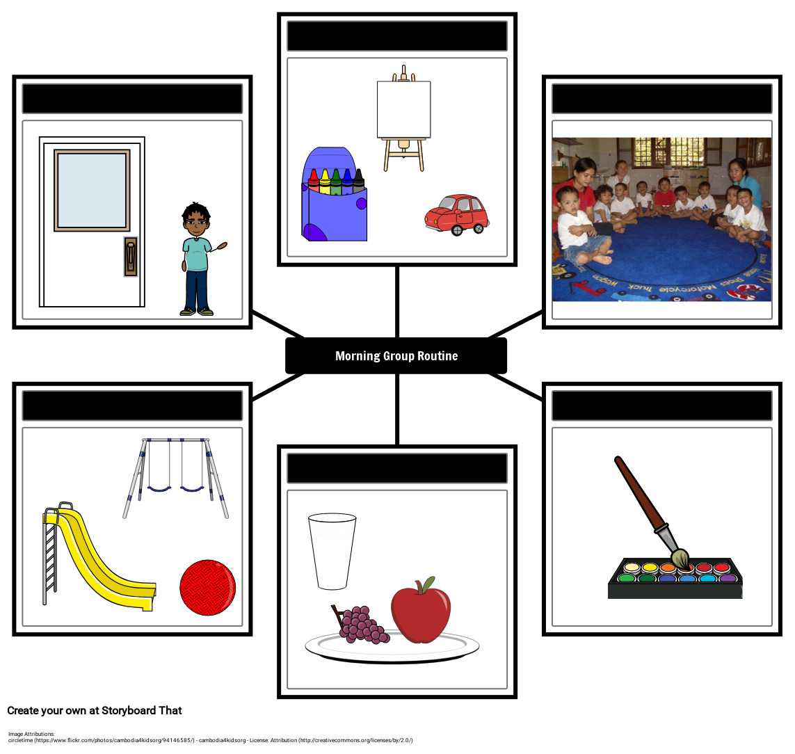 Morning Group Routine Storyboard por da-examples