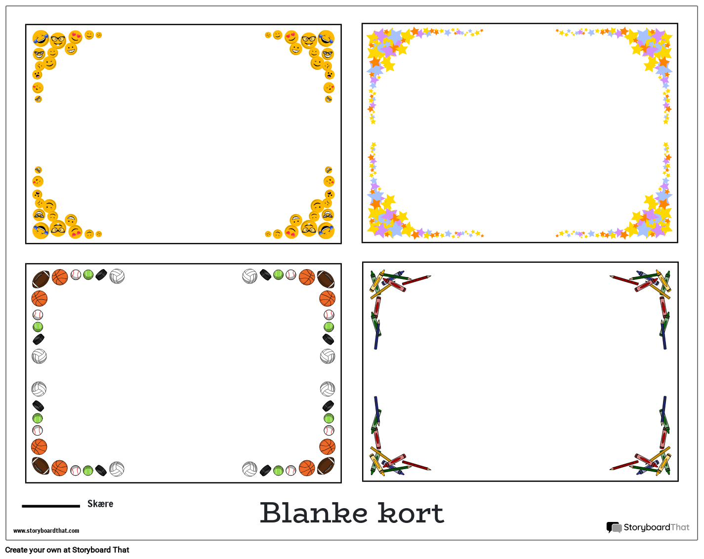 Ny Oprettelse af Sidekortskabelon 2 Storyboard Ny Oprettelse af Sidekortskabelon 2 Storyboard
