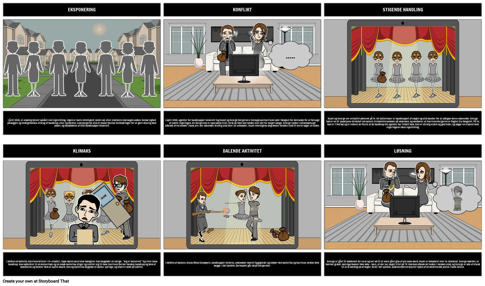 Plot Diagram Til Harrison Bergeron Storyboard Por Da examples