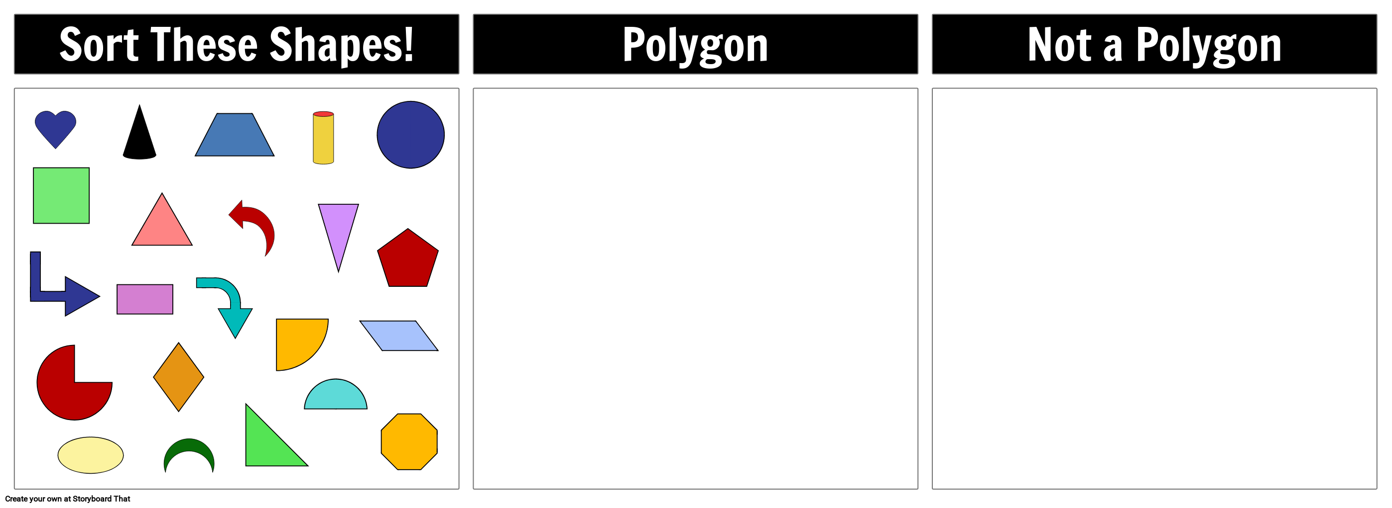 Polygon Sorteringsskabelon Storyboard by da-examples