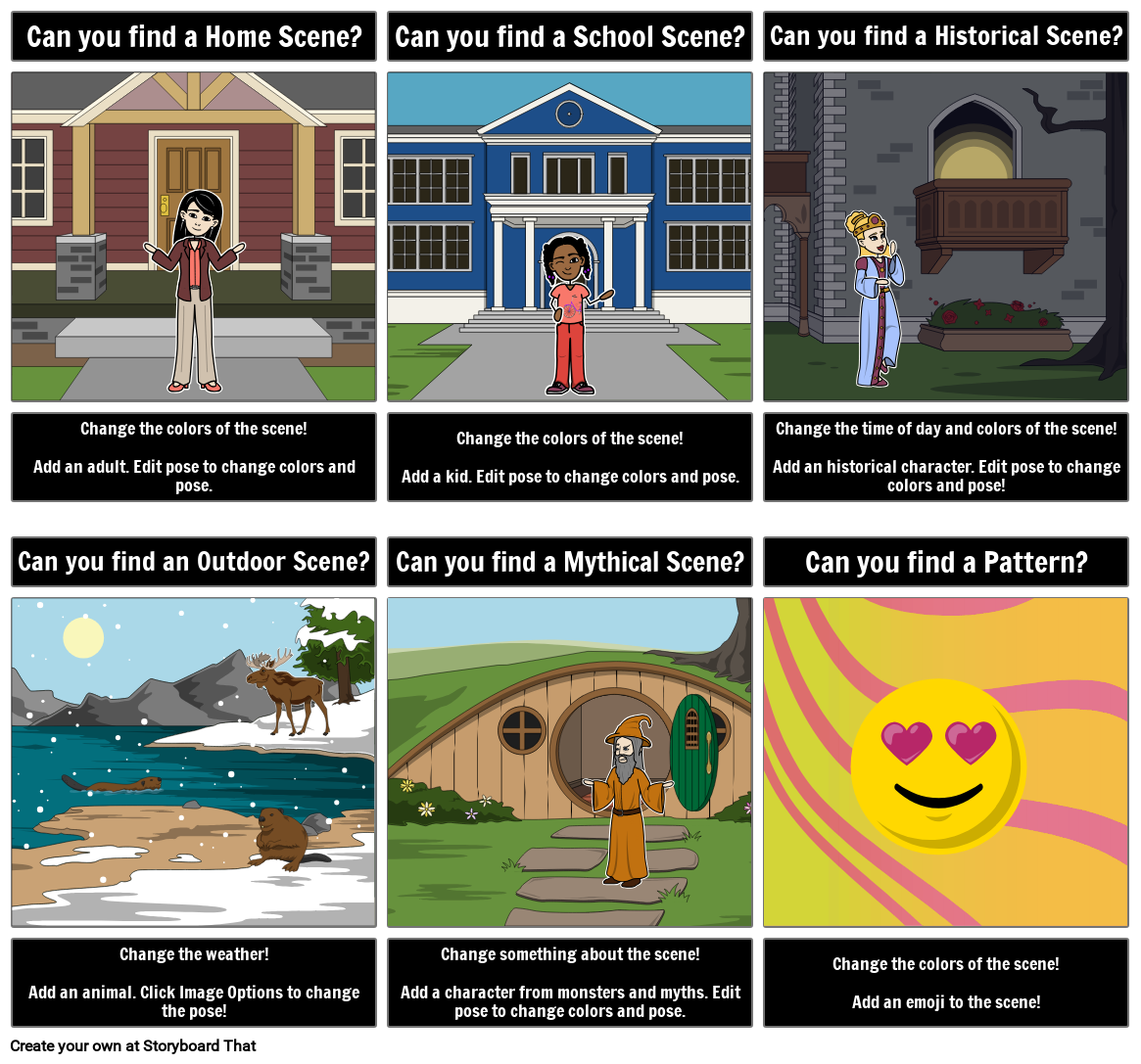 Scavenger Hunt Basic Storyboard par da-examples