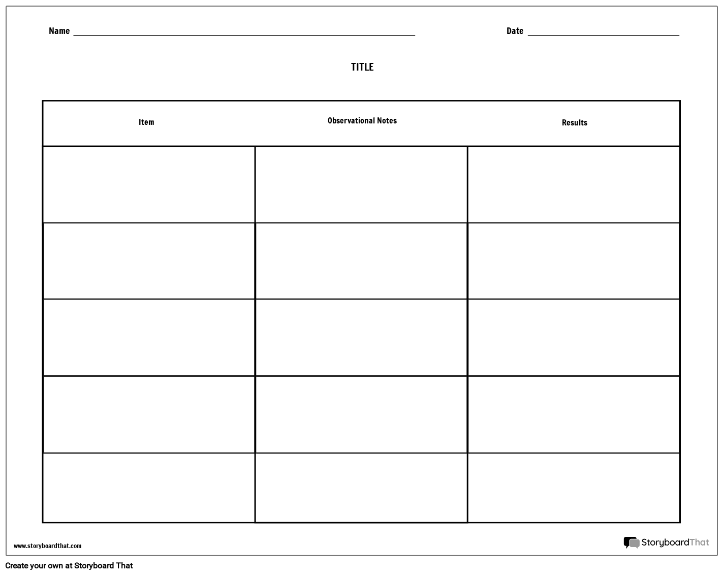 Science Experiment Lab-rapport Storyboard by da-examples