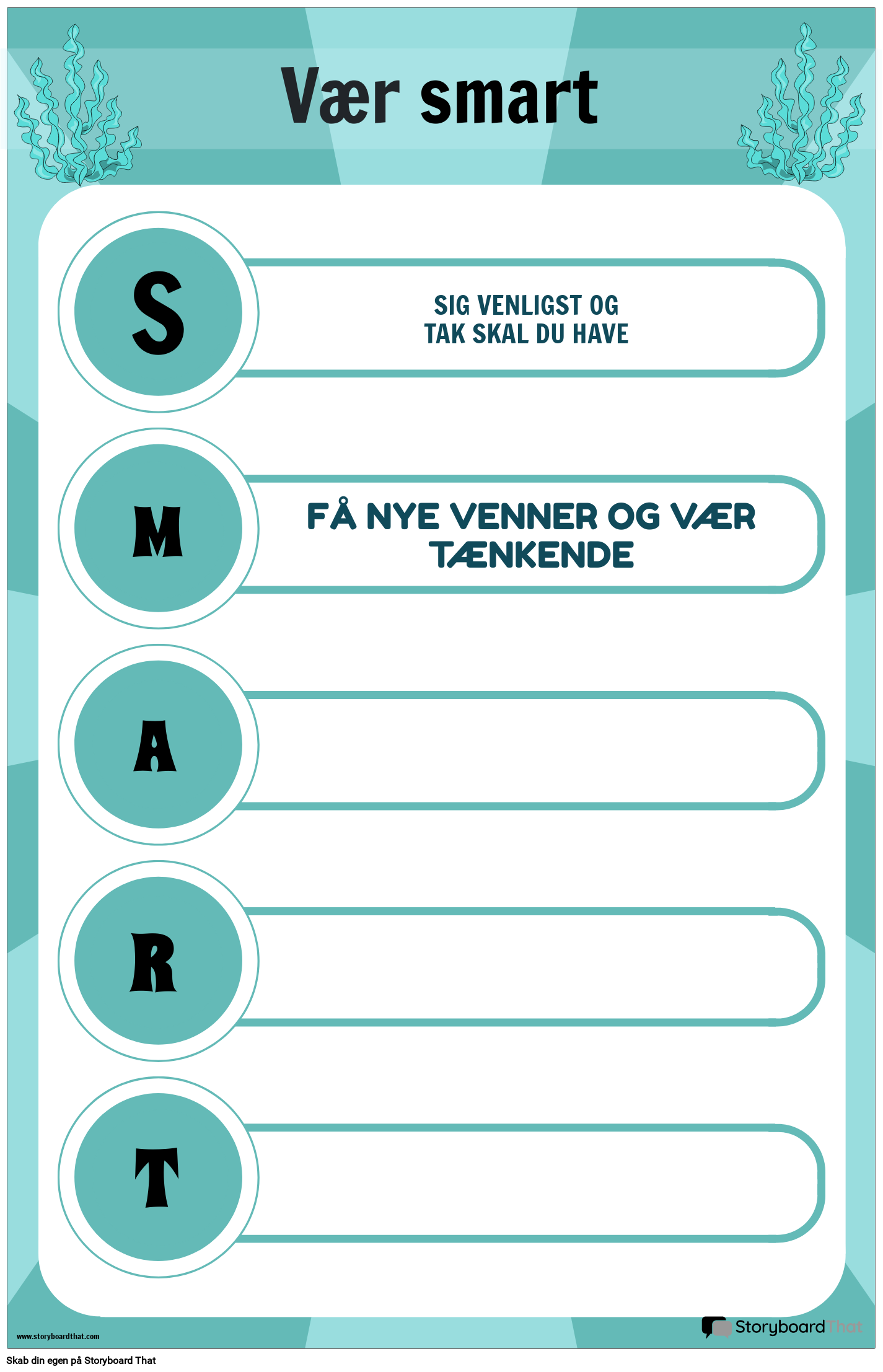 SMART - Motiverende Plakater til Klasseværelset