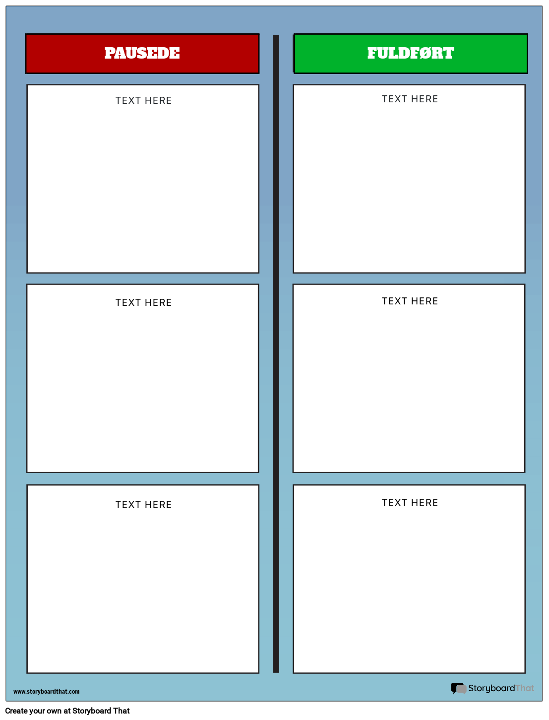 Statusrapport 1 Storyboard por da-examples