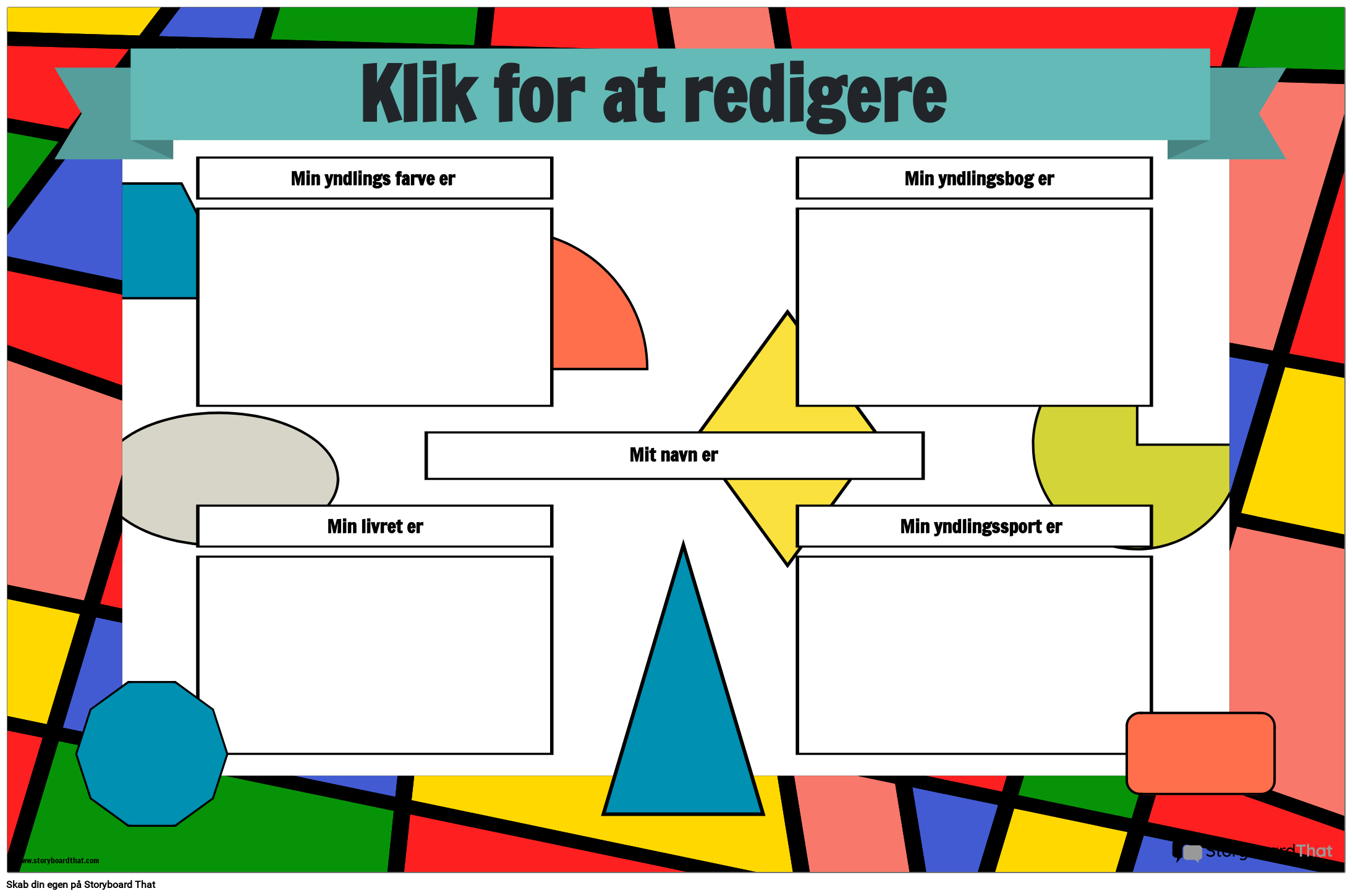 Ugens elev-plakat med former Storyboard por da-examples